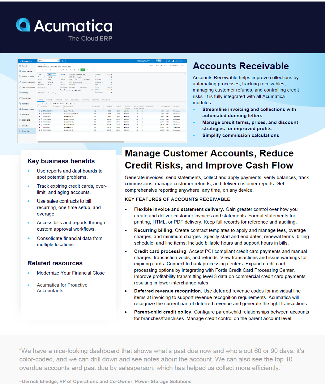 Acumatica Accounts Receivable